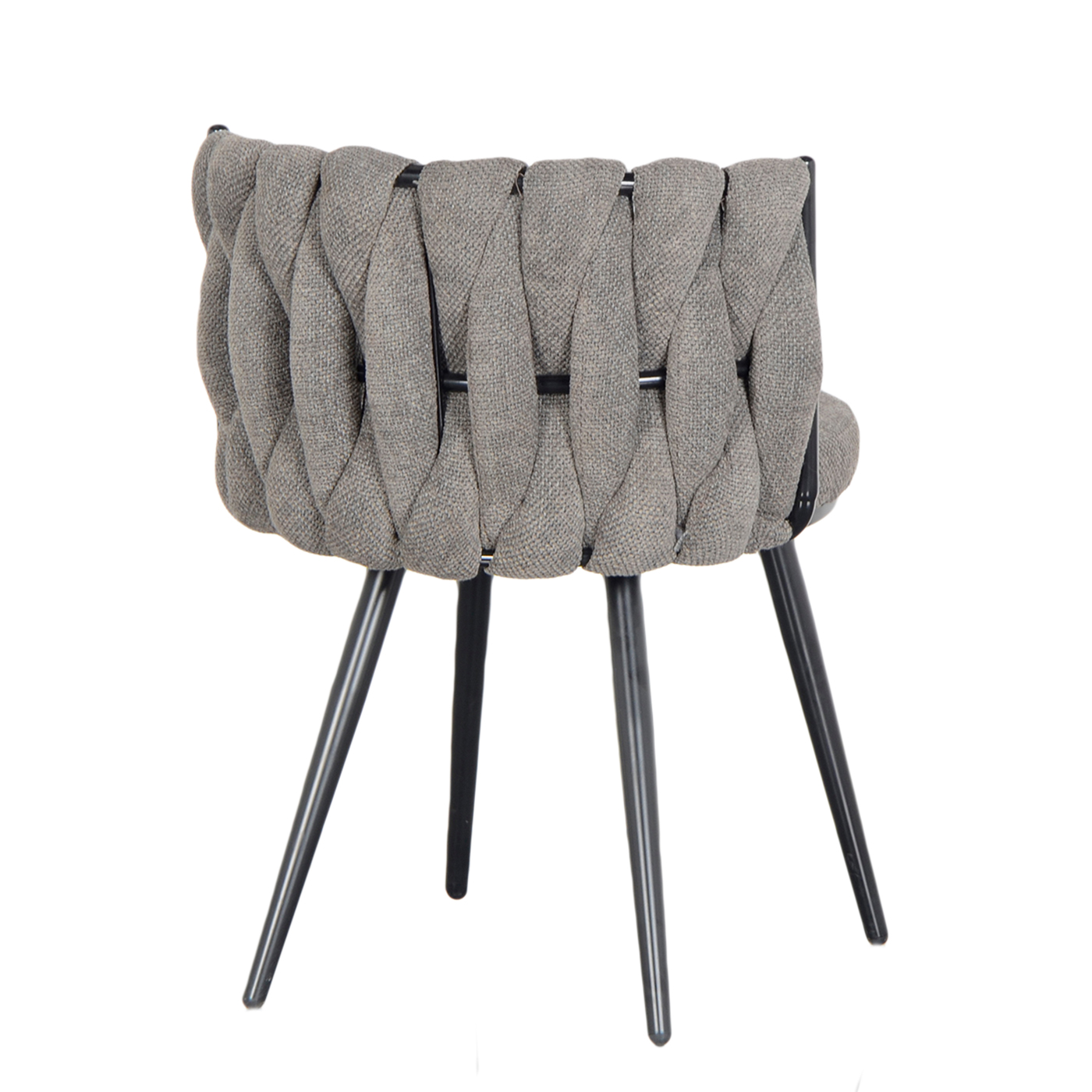 Set 2 scaune dining din textil gri Moon - Inova Interiors