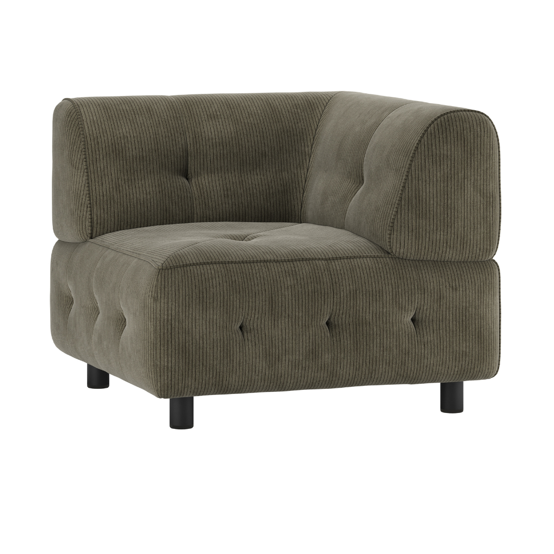 Canapea modulara colt verde din poliester Oasis - Mobilier, Iluminat ...