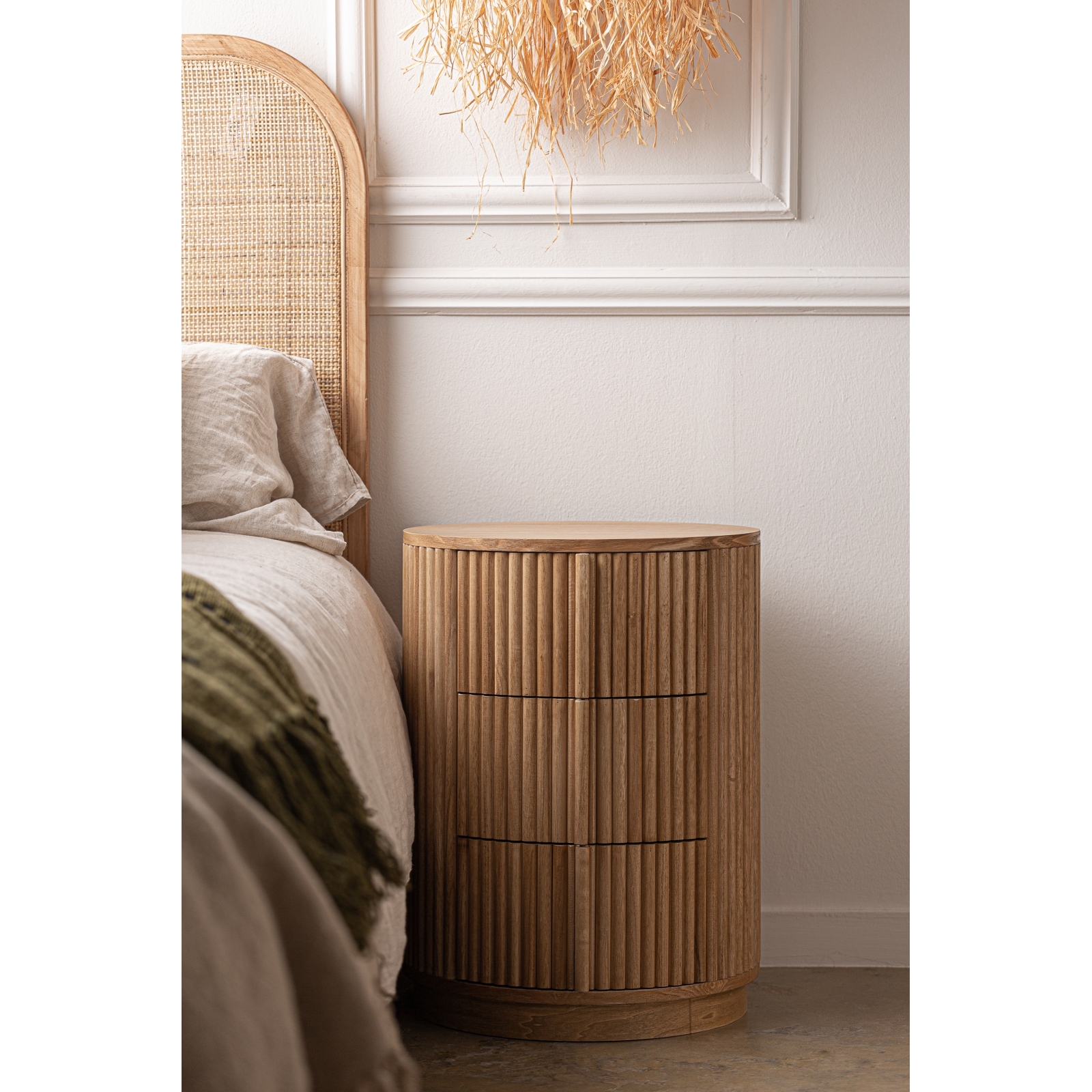 Noptiera bej natur din lemn Skagen - Mobilier, Iluminat, Decoratiuni ...