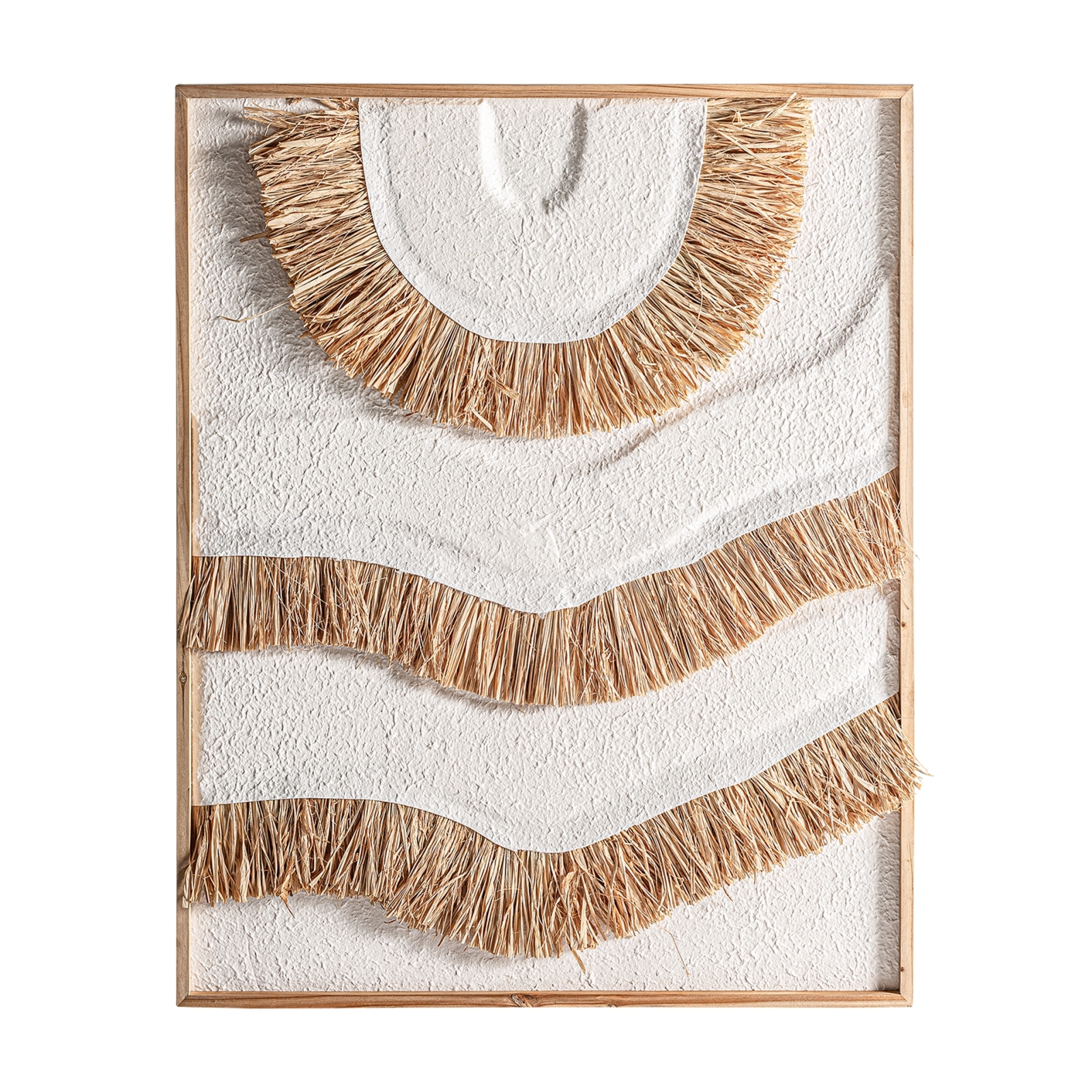 Tablou alb/maro din hartie macheta si lemn Nasir II - Mobilier ...